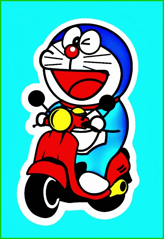 BARU! Sketsa Doraemon Berwarna Hitam Putih & Kawannya Lengkap